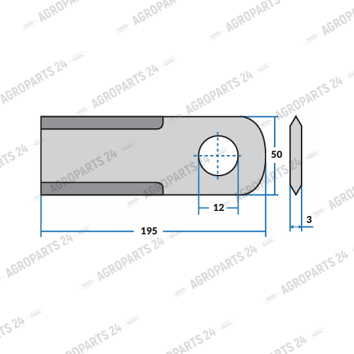 060030 Z35241 RASSPE Strohhäckslermesser für Claas - Agroparts 24
